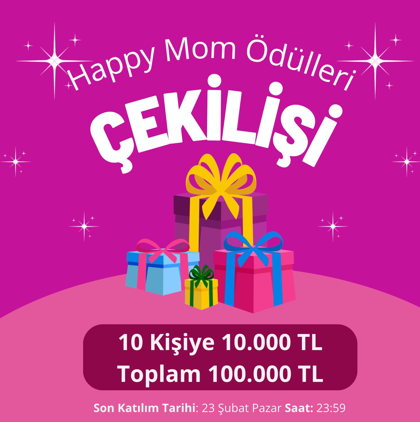 Happy Mom Ödülleri🏆 Toplam Ödül 100.000 TL - Happy Mom